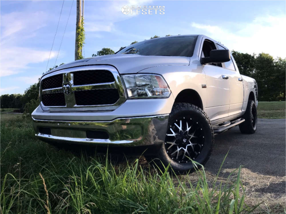 2017 Ram 1500 with 20x9 12 Dropstars 645mb and 35/12.5R20 Nitto Terra ...