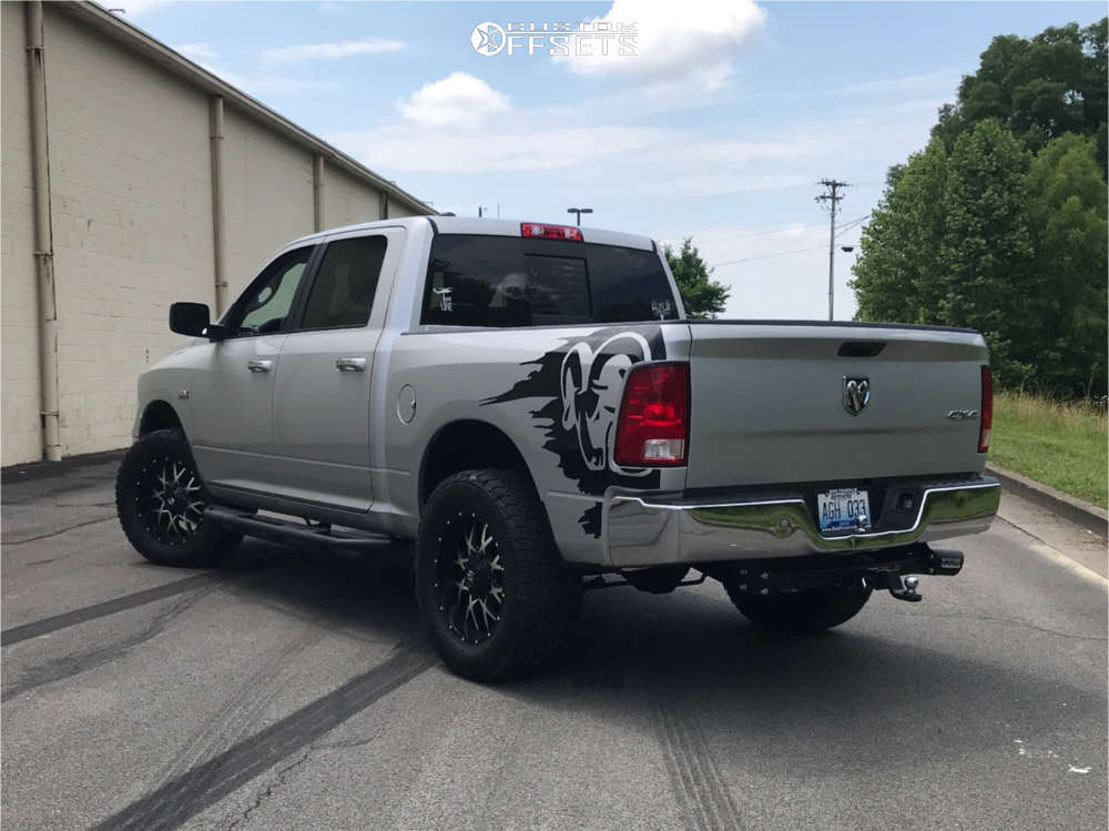 2017 Ram 1500 with 20x9 12 Dropstars 645mb and 35/12.5R20 Nitto Terra ...