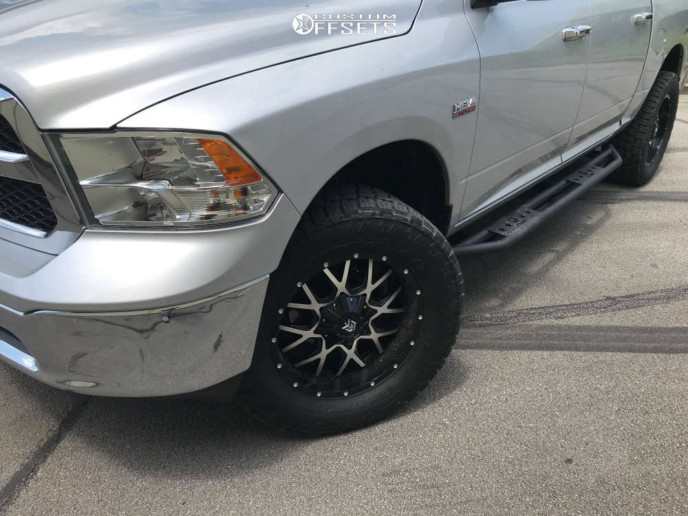 2017 Ram 1500 with 20x9 12 Dropstars 645mb and 35/12.5R20 Nitto Terra ...