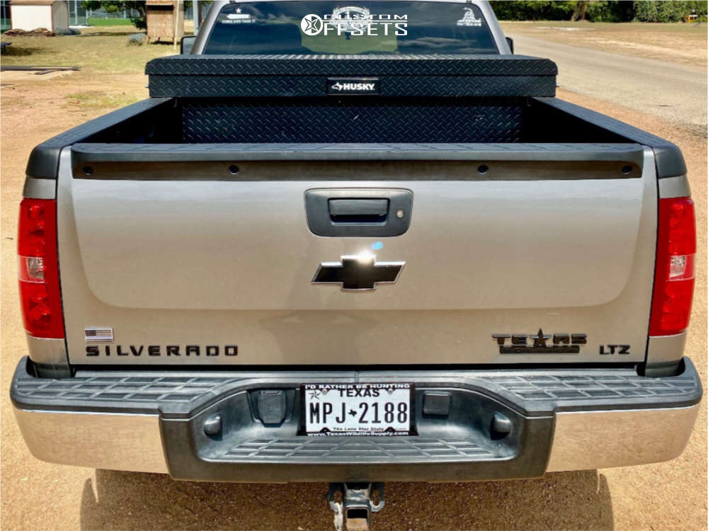 2013 Chevrolet Silverado 1500 with 17x10 -10 American Outlaw Lonestar ...