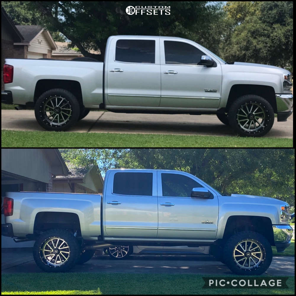 2018 Chevrolet Silverado 1500 with 22x12 -44 Xtreme Force Xf3 and 35/12 ...