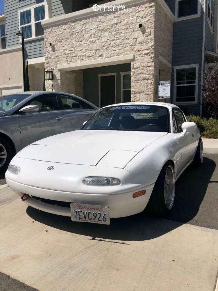 1993 Mazda MX-5 Miata with 15x8 25 Enkei 92 and 195/45R15 Toyo Tires ...