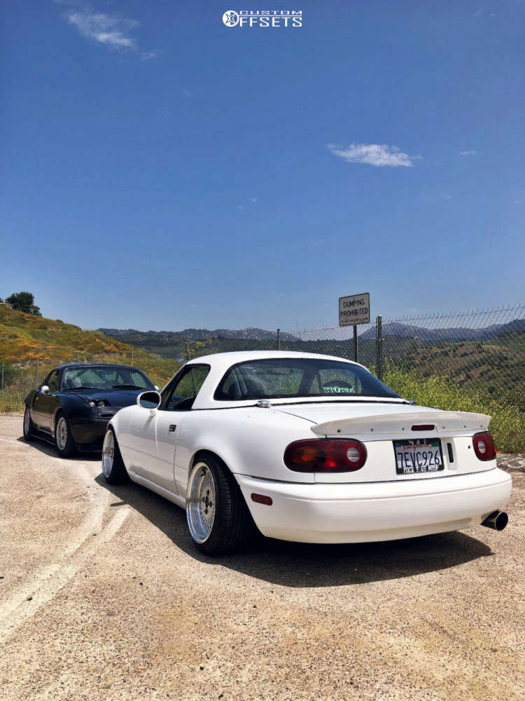 1993 Mazda MX-5 Miata with 15x8 25 Enkei 92 and 195/45R15 Toyo Tires ...