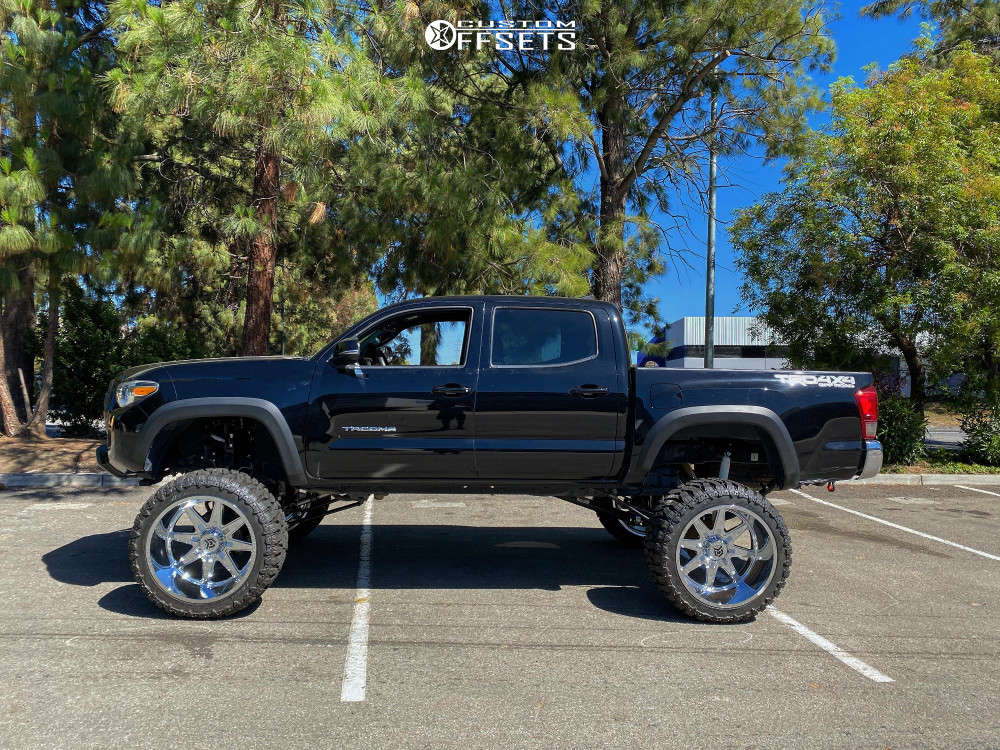 2016 Toyota Tacoma with 24x14 -76 Dropstars 655c and 375/40R24 Atturo ...