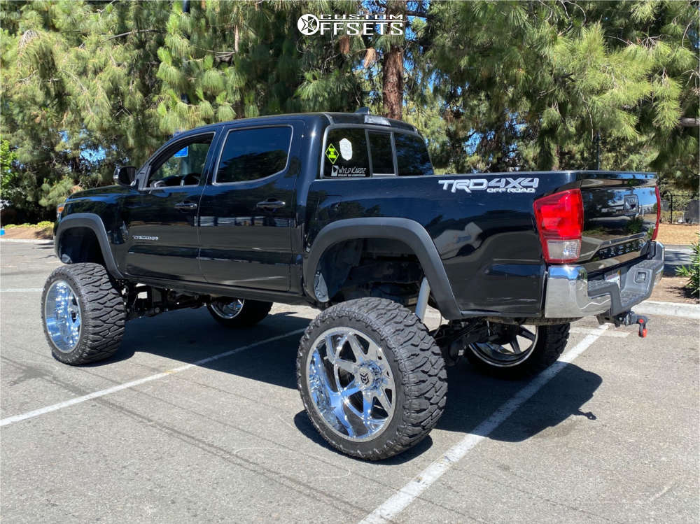 2016 Toyota Tacoma with 24x14 -76 Dropstars 655c and 375/40R24 Atturo ...