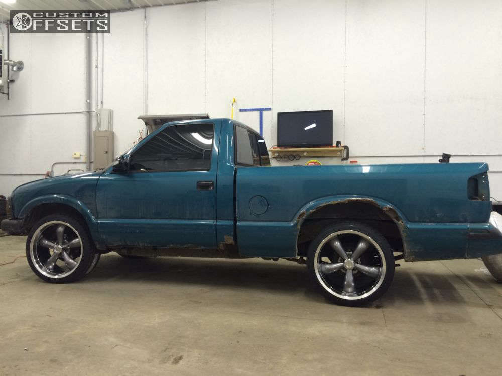 1994 Chevrolet S10 with 20x9.5 10 Vision Legend 5 and 255/35R20 Nitto ...