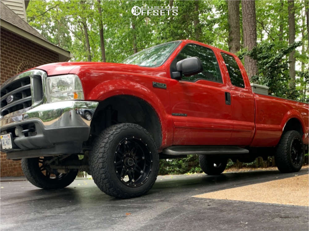 2001 F250 Lifted Red
