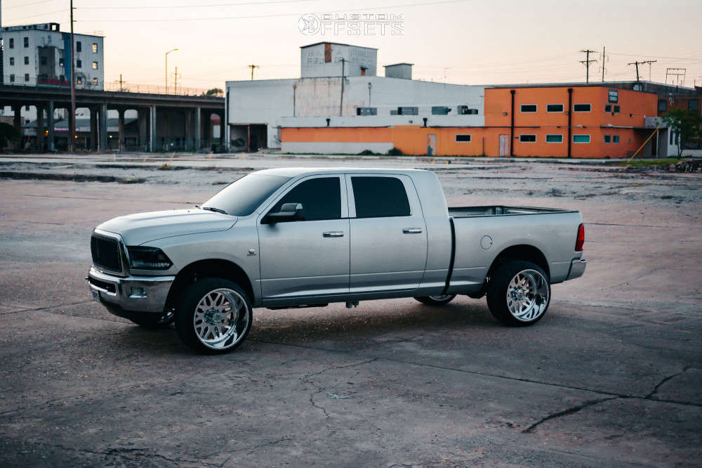 2010 Dodge Ram 2500 with 24x14 -73 American Force Trax Ss and 305/35R24 ...