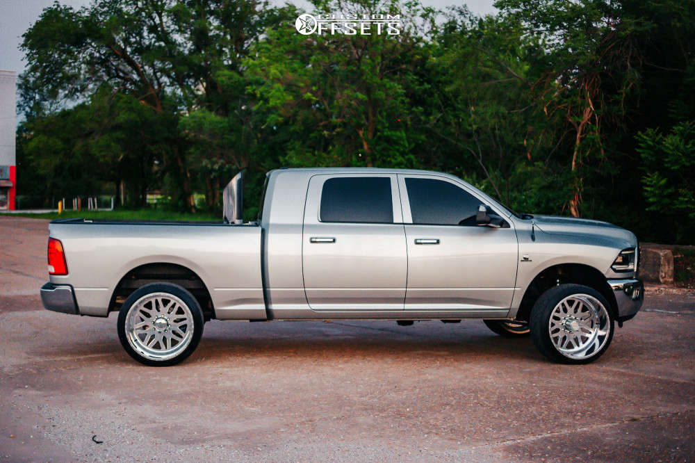 2010 Dodge Ram 2500 with 24x14 -73 American Force Trax Ss and 305/35R24 ...