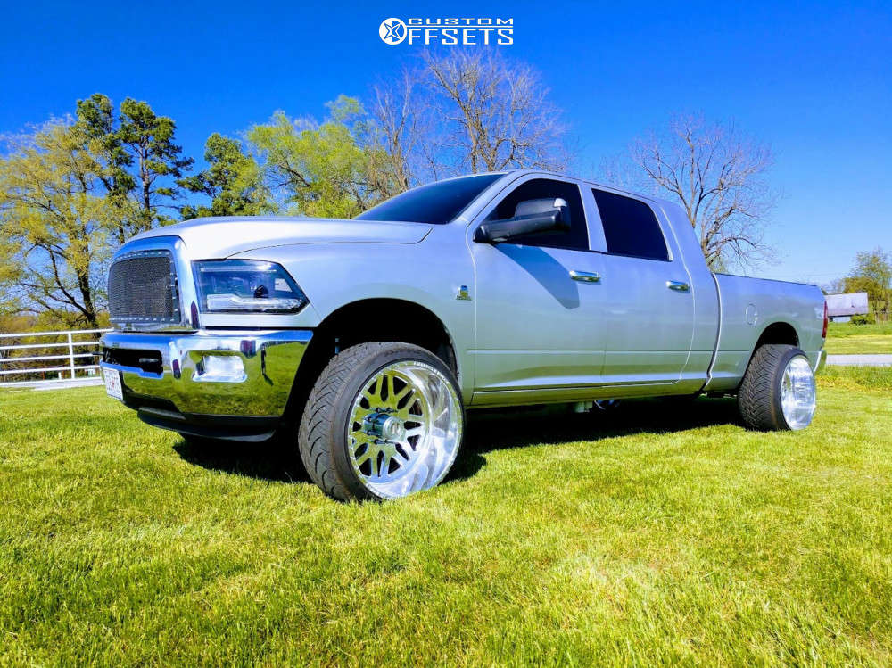 2010 Dodge Ram 2500 with 24x14 -73 American Force Trax Ss and 305/35R24 ...