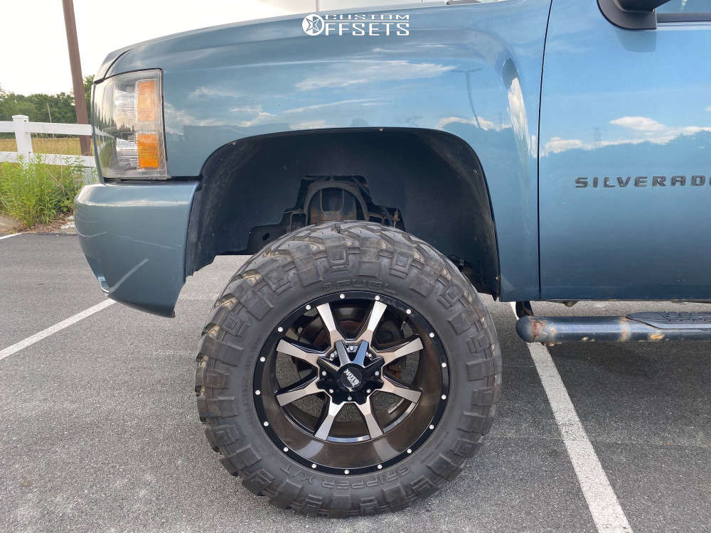 2010 Chevrolet Silverado 1500 with 20x10 -24 Moto Metal Mo970 and 35/12 ...