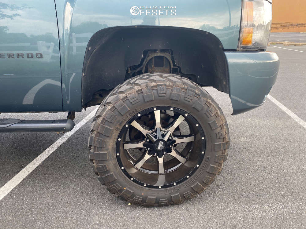 2010 Chevrolet Silverado 1500 with 20x10 -24 Moto Metal Mo970 and 35/12 ...