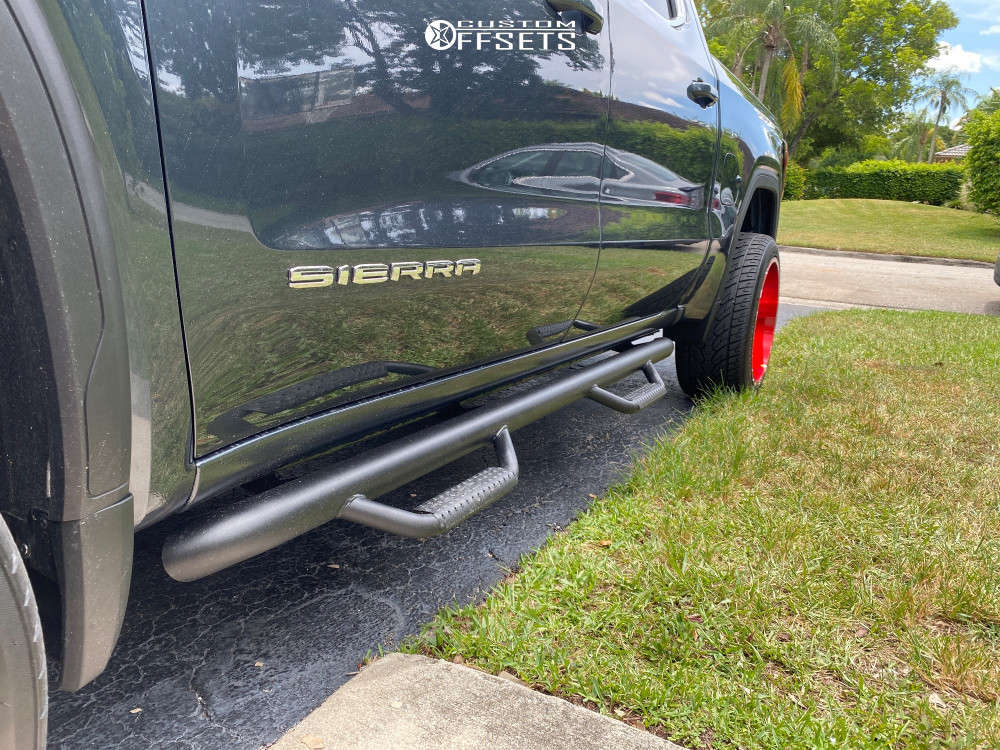 2020 GMC Sierra 1500 with 22x12 -44 TIS 544RM and 305/40R22 Fullway ...