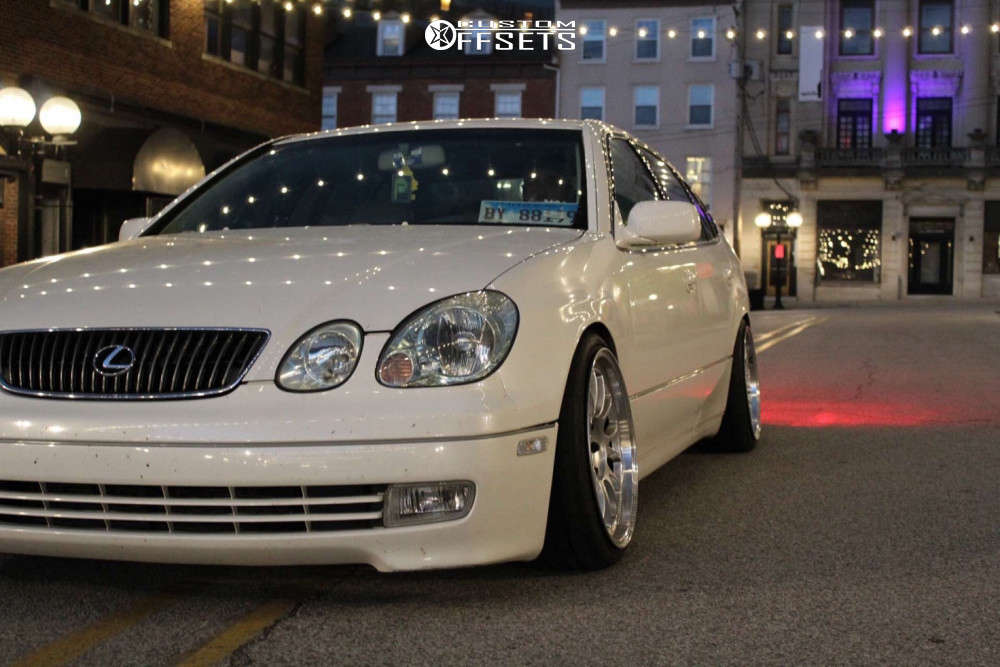 2004 Lexus GS300 with 18x9.5 25 Work Emotion T7r 2p and 225/35R18 ...