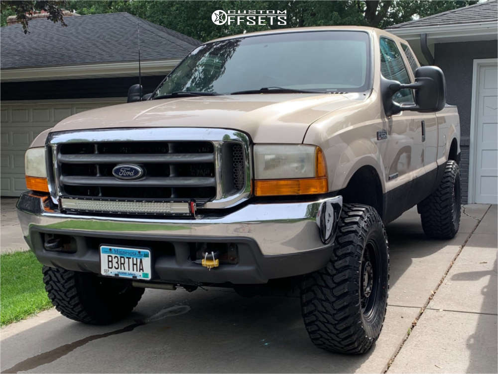 1999 Ford F-250 Super Duty with 17x9.5 -18 Black Rhino Arsenal and 35/ ...
