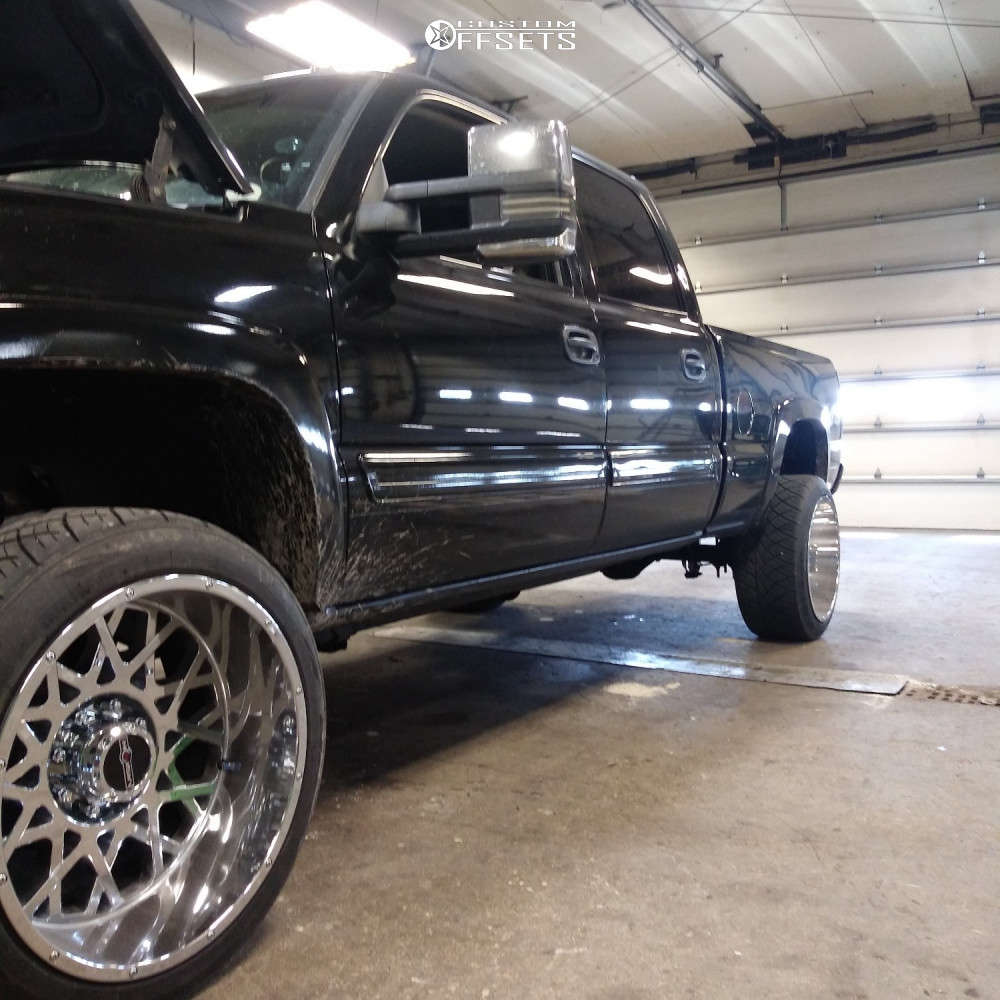 2003 Chevrolet Silverado 1500 HD with 22x12 -44 Vision Rocker and 305 ...