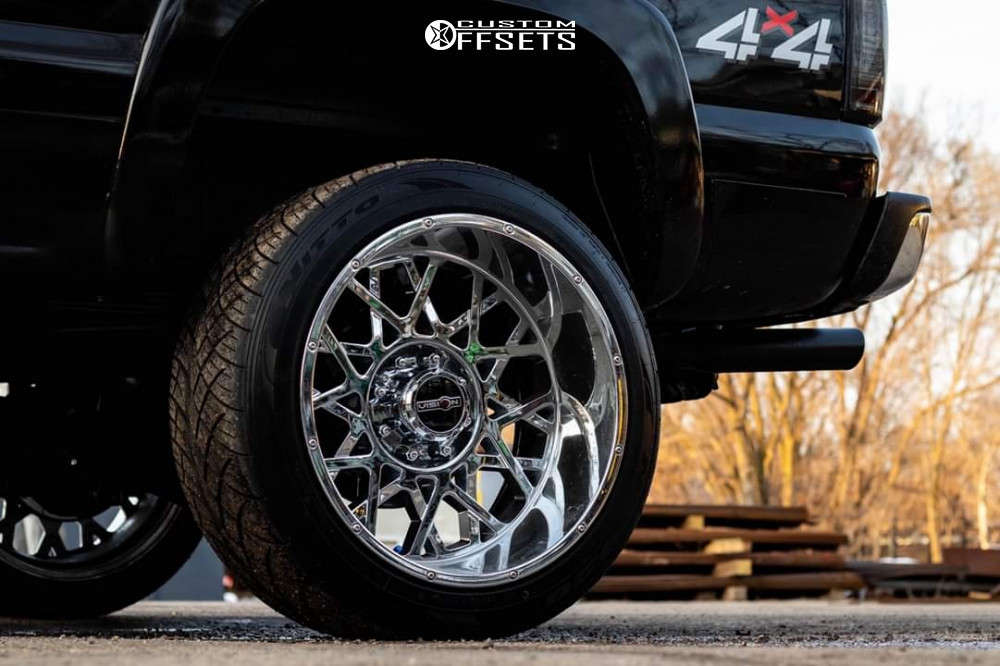 2003 Chevrolet Silverado 1500 HD with 22x12 -44 Vision Rocker and 305 ...