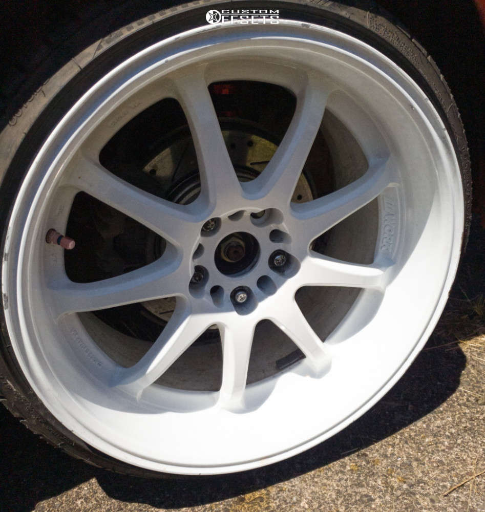 1986 Mazda RX-7 with 17x9.5 17 Work Xd9 and 215/40R17 Nankang NS-25 and ...