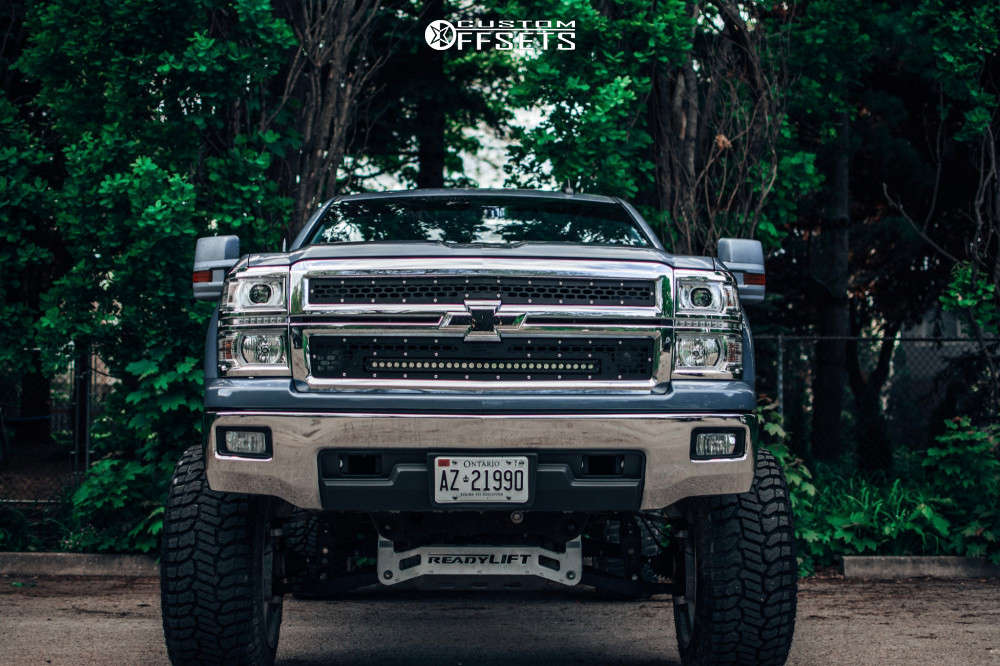 2015 Chevrolet Silverado 1500 with 24x14 -76 Fuel Forged Ffc39 and 37/ ...