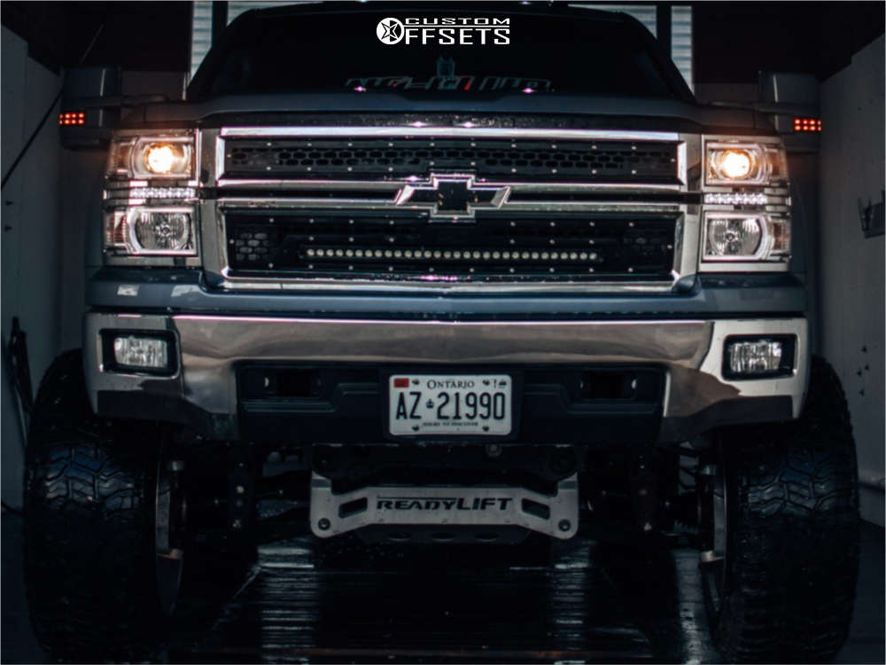 2015 Chevrolet Silverado 1500 with 24x14 -76 Fuel Forged Ffc39 and 37/ ...