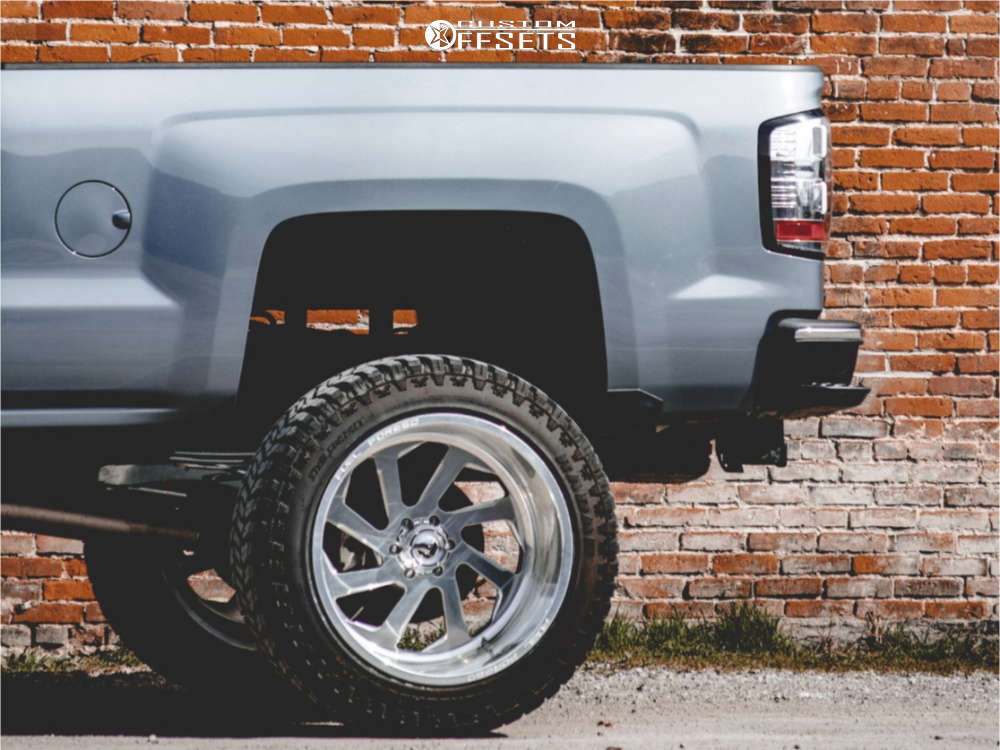 2015 Chevrolet Silverado 1500 with 24x14 -76 Fuel Forged Ffc39 and 37/ ...
