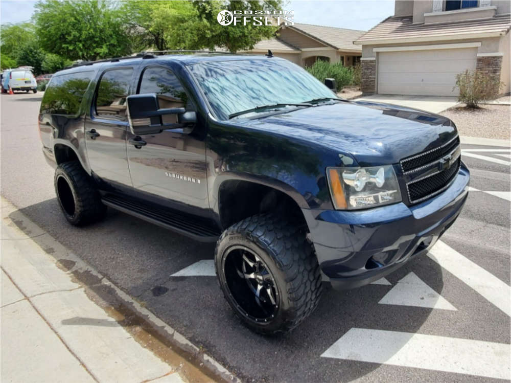 2007 Chevrolet Suburban 1500 with 20x12 -44 Moto Metal Mo970 and 33/12 ...