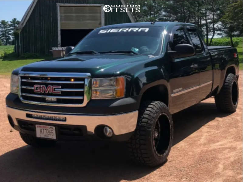 2012 GMC Sierra 1500 with 20x12 -44 TIS 544BM and 33/12.5R20 Federal ...