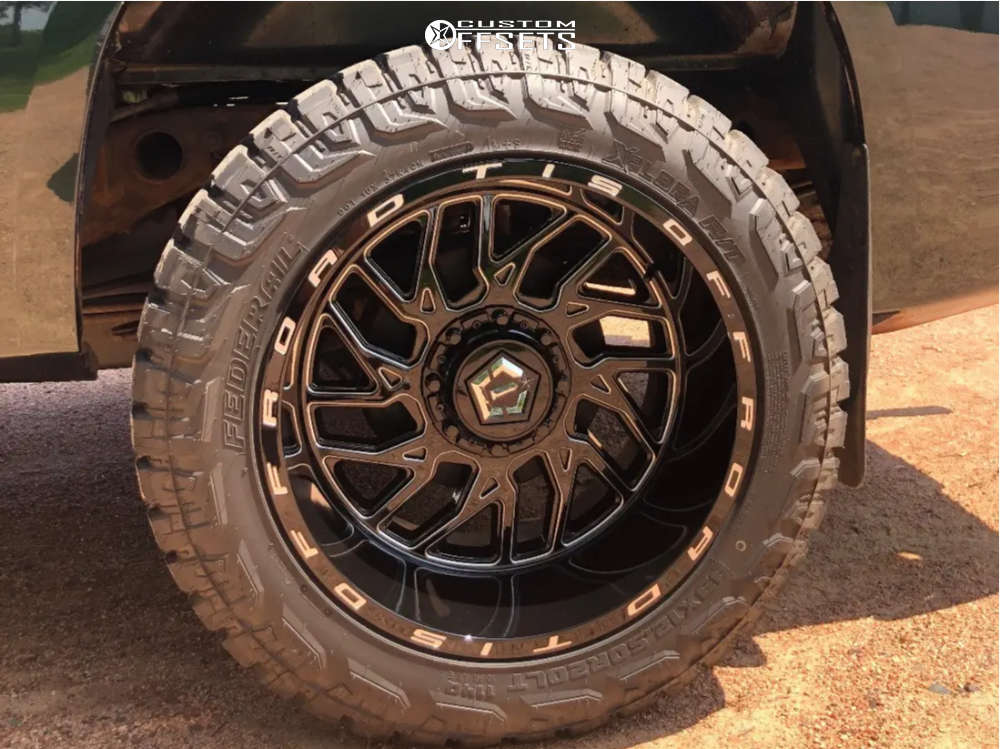 2012 GMC Sierra 1500 with 20x12 -44 TIS 544BM and 33/12.5R20 Federal ...