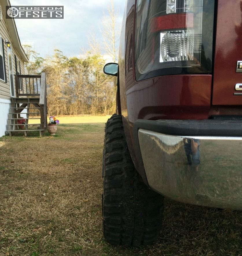 2008 Chevrolet Silverado 1500 with 20x12 -44 Hostile Knuckles and 33/12 ...