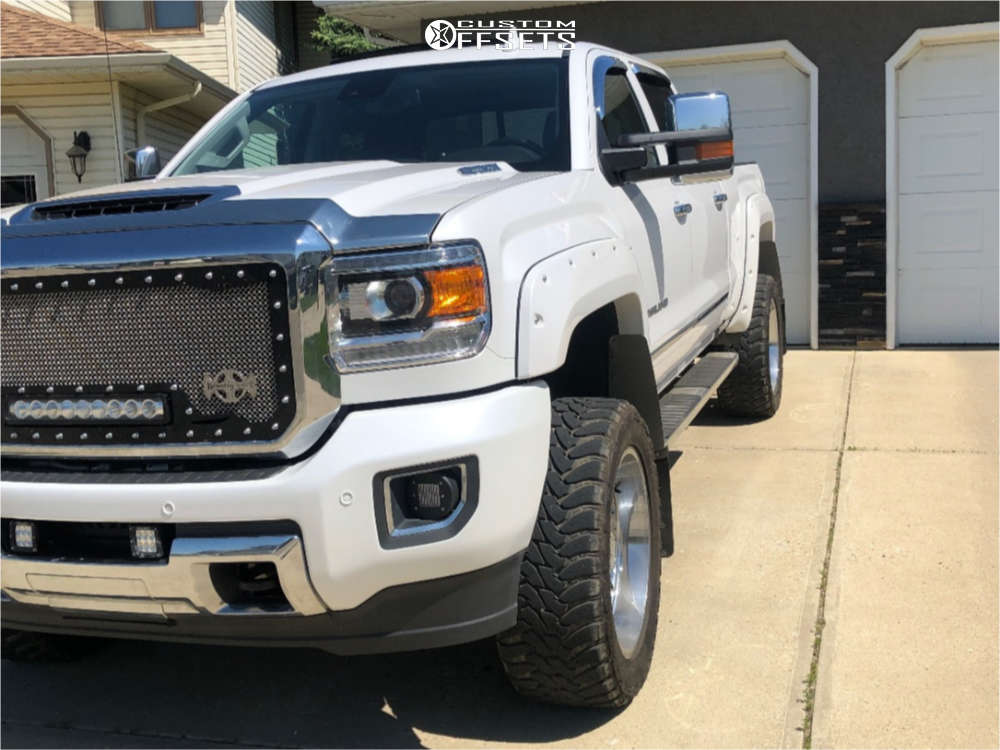 2018 GMC Sierra 2500 HD with 22x10 -25 Hostile Exile and 35/12.5R22 ...