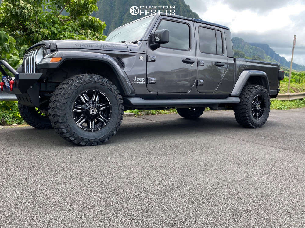 2020 Jeep Gladiator with 18x9 -12 Anthem Off-Road Equalizer and 35/12 ...