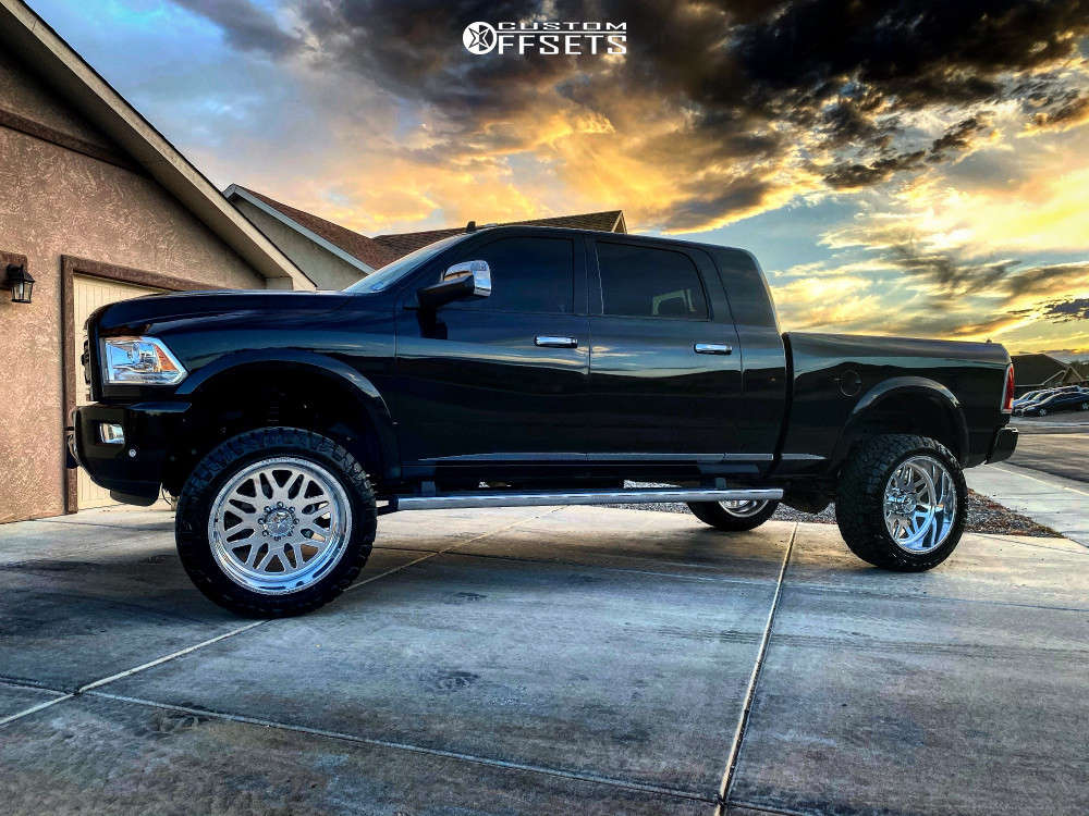 2018 Ram 2500 with 24x12 -40 American Force Trax Ss and 315/50R24 Nitto ...