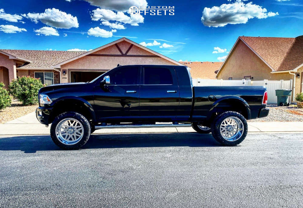 2018 Ram 2500 with 24x12 -40 American Force Trax Ss and 315/50R24 Nitto ...