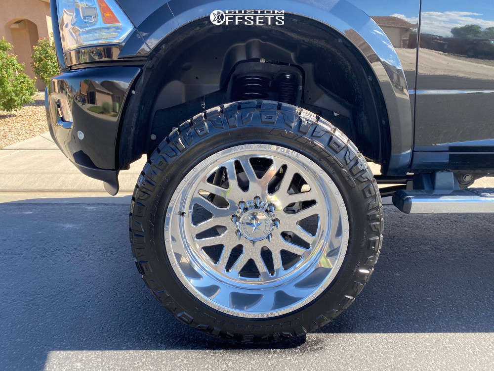 2018 Ram 2500 with 24x12 -40 American Force Trax Ss and 315/50R24 Nitto ...