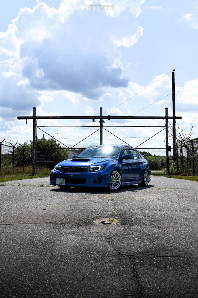 2013 Subaru WRX with 18x9.5 38 Heritage Hokkaido-dir-c and 245/35R18 ...