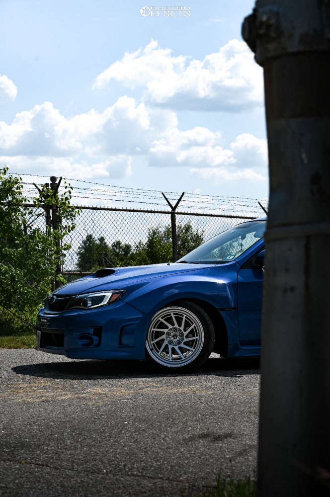 2013 Subaru WRX with 18x9.5 38 Heritage Hokkaido-dir-c and 245/35R18 ...
