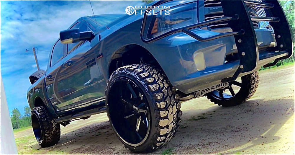 2016 Dodge Ram 1500 with 26x14 -76 Hardrock Hardcore H703 and 37/13 ...