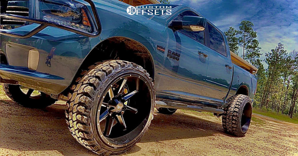 2016 Dodge Ram 1500 with 26x14 -76 Hardrock Hardcore H703 and 37/13 ...