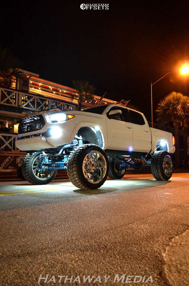 2016 Toyota Tacoma with 24x14 -76 RBP Forged Glock and 37/13.5R24 Road ...