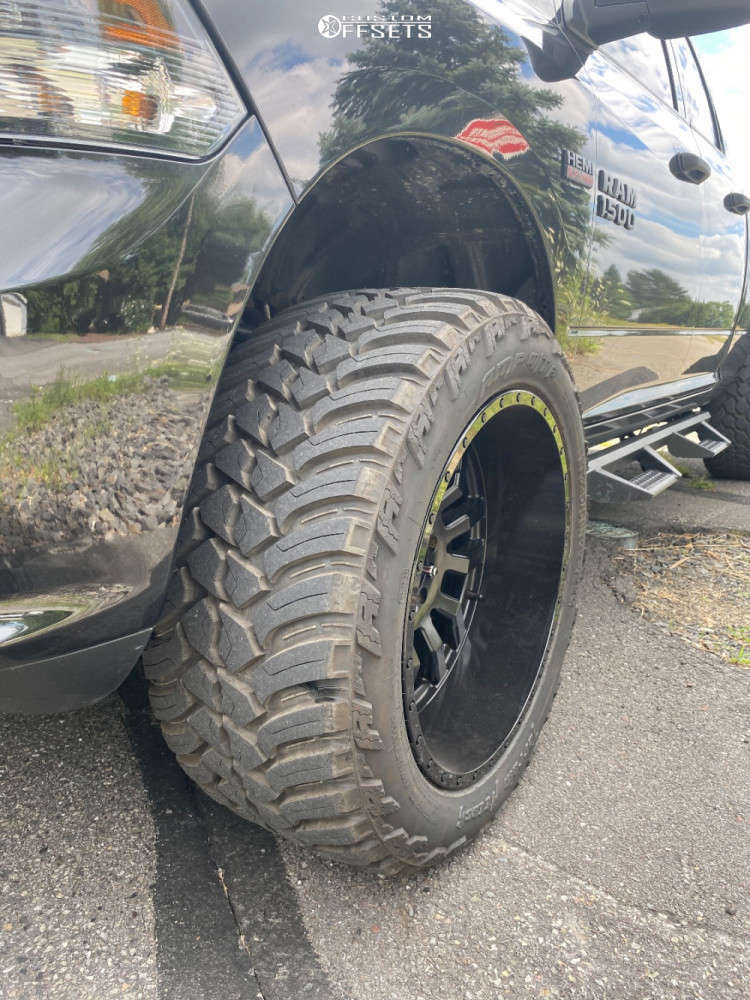 2017 Ram 1500 with 22x12 -44 Fuel Sledge and 35/13.5R22 AMP Mud Terrain ...