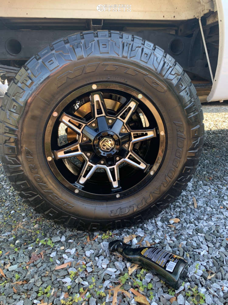 2006 GMC Sierra 1500 with 17x9 18 Mayhem Rampage and 285/70R17 Nitto ...