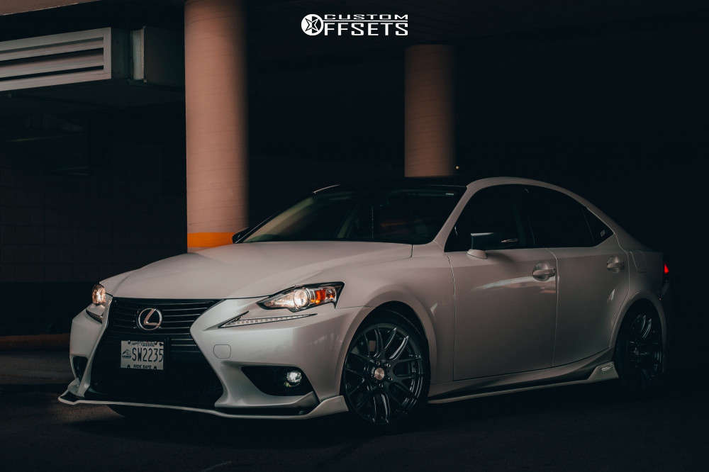 2016 Lexus IS300 with 18x8.5 35 ESR Sr12 and 235/40R18 Nankang NS-25 ...