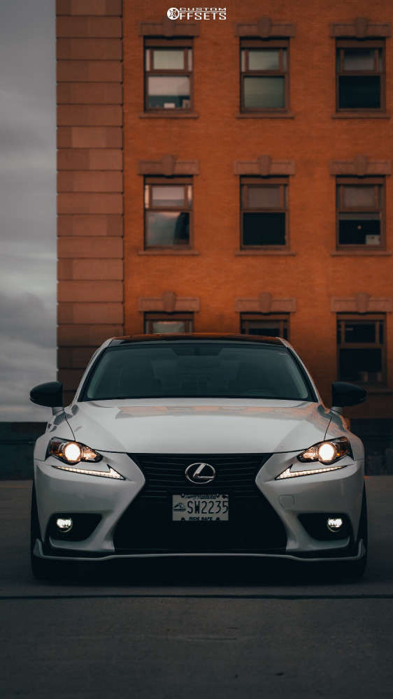 2016 Lexus IS300 with 18x8.5 35 ESR Sr12 and 235/40R18 Nankang NS-25 ...