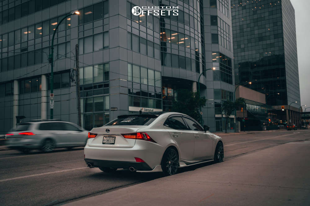 2016 Lexus IS300 with 18x8.5 35 ESR Sr12 and 235/40R18 Nankang NS-25 ...