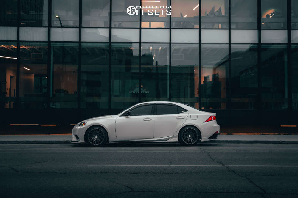2016 Lexus IS300 with 18x8.5 35 ESR Sr12 and 235/40R18 Nankang NS-25 ...