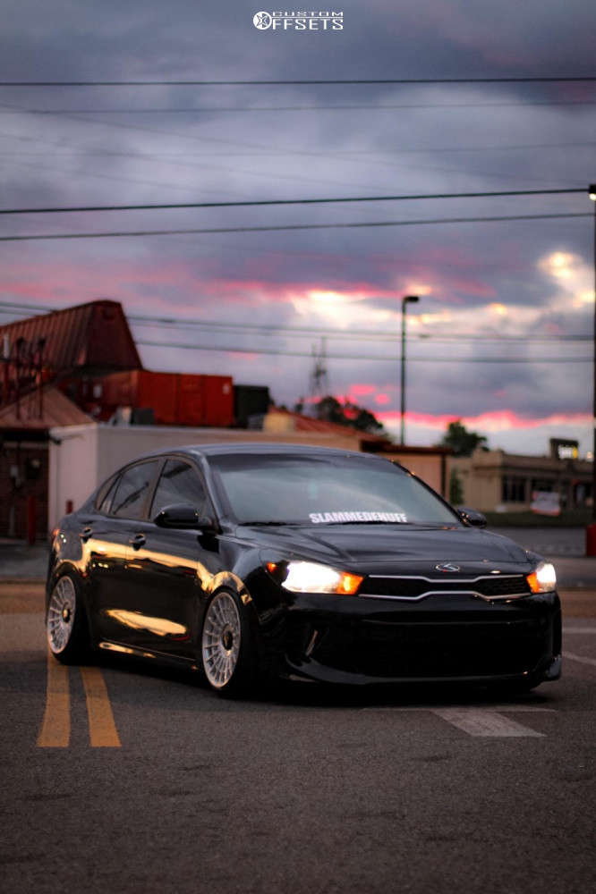 2020 Kia Rio with 17x9 35 Rotiform Las-r and 205/40R17 Nexen N5000 Plus ...