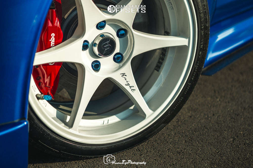 2015 Mitsubishi Lancer with 18x9.5 22 Stage Wheels Knight and 255/35R18 ...