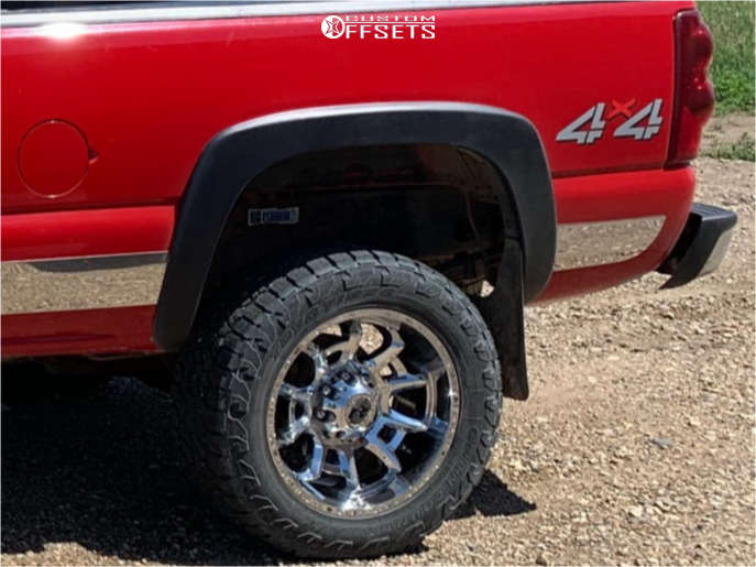 2003 Chevrolet Silverado 2500 HD with 20x9 12 Vision Bomb and 265/60R20 Toyo Tires Open Country ...