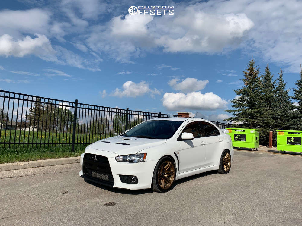 2008 Mitsubishi Lancer Wheel Offset Flush Coilovers | 1139399 | Custom ...