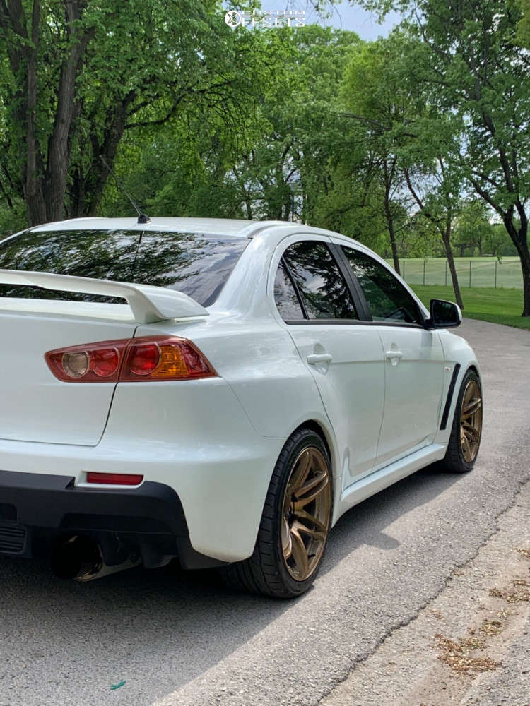 2008 Mitsubishi Lancer Wheel Offset Flush Coilovers | 1139399 | Custom ...